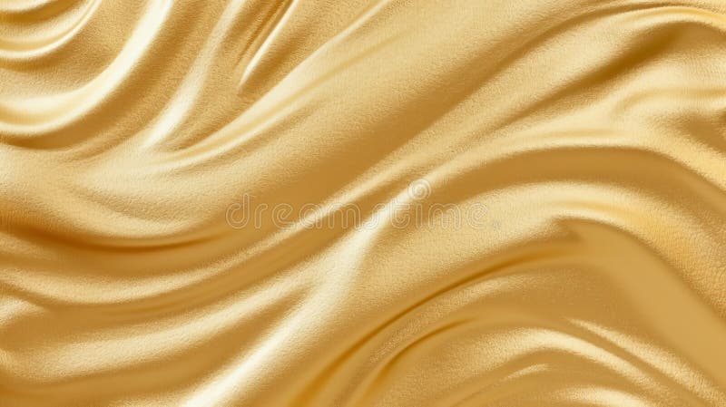 Illustration of Creamy Texture in Gold Color Generative AI Stock ...