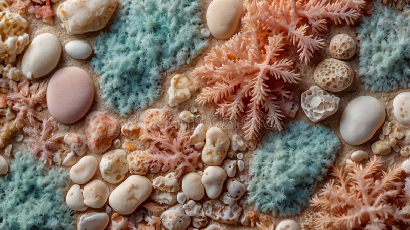 Patterns on Coral Surfaces with Natural Oceanic Fossil Elements ...