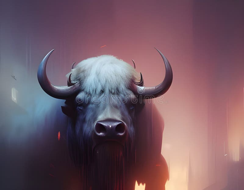 White Bull stock illustration. Illustration of artificial - 276121149