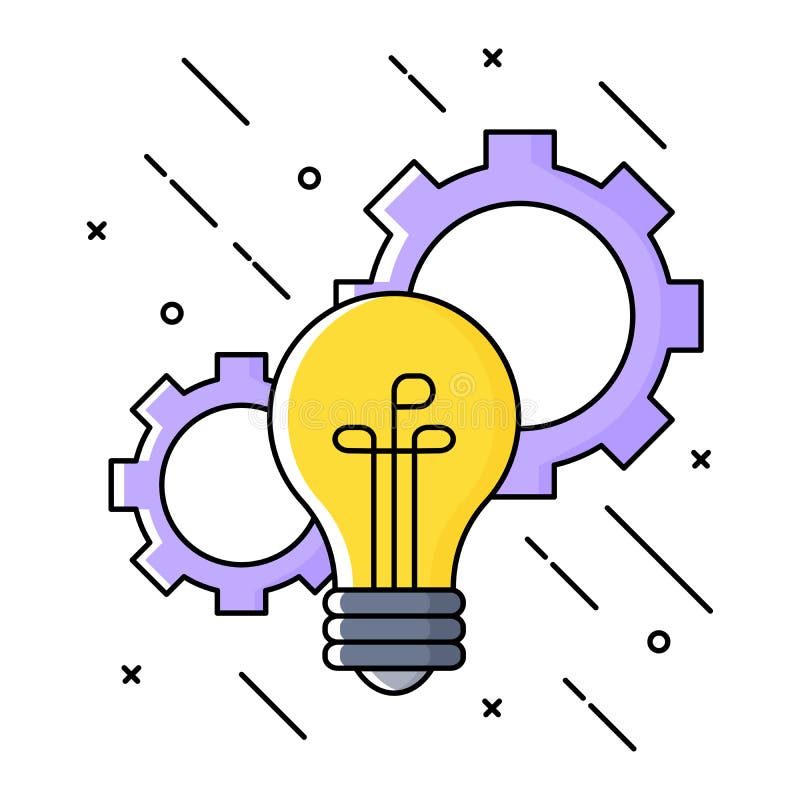 Lightbulb Gears Icon Stock Illustrations – 1,036 Lightbulb Gears Icon ...