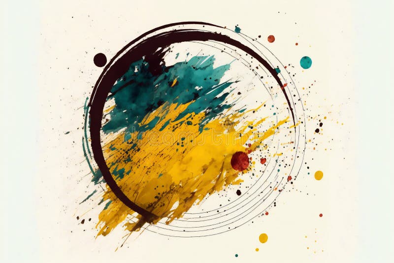 Creative Minimalist Hand Painted, Creative Digital Illustration ...