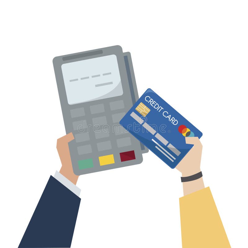 Illustration of Credit Card Payment Stock Illustration - Illustration ...