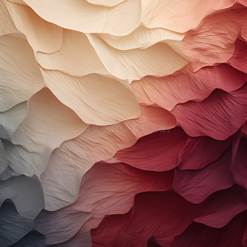 Illustration of Crepe Papers that are Nested in Many Layers. Generative ...