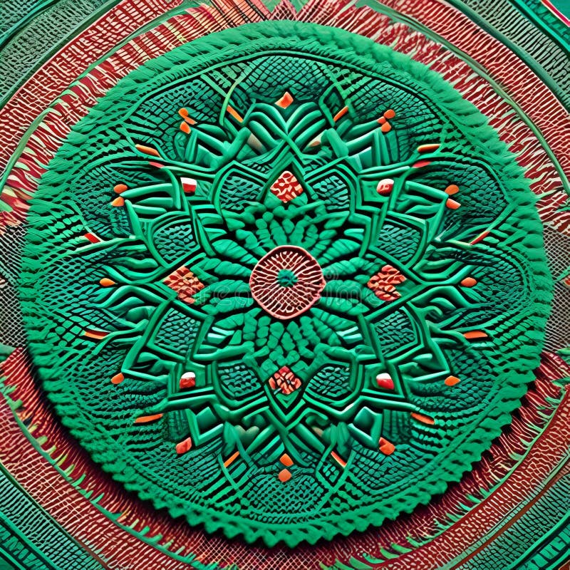 Illustration of Crochet Pattern Stock Illustration - Illustration of ...