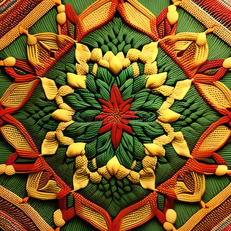 Illustration of Crochet Pattern Stock Illustration - Illustration of ...