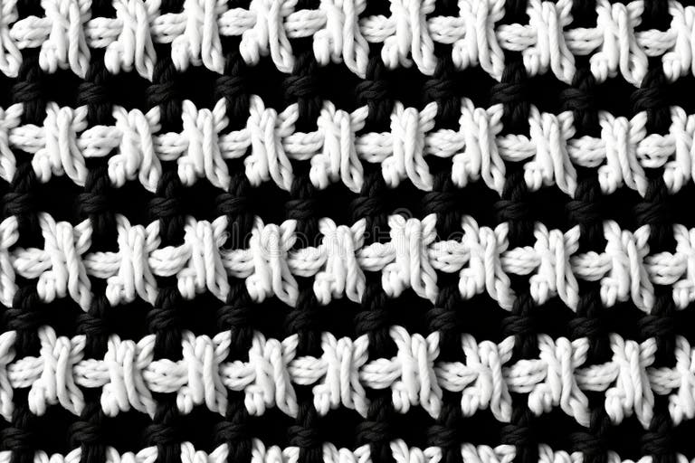 Illustration of Crochet Stitches Basic Crochet Stitch Close Up Ima ...