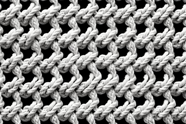 Illustration of Crochet Stitches Basic Crochet Stitch Close Up Ima ...