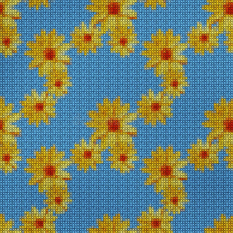 Adonis Seamless Pattern Texture of Flowers. Floral Background, Stock ...