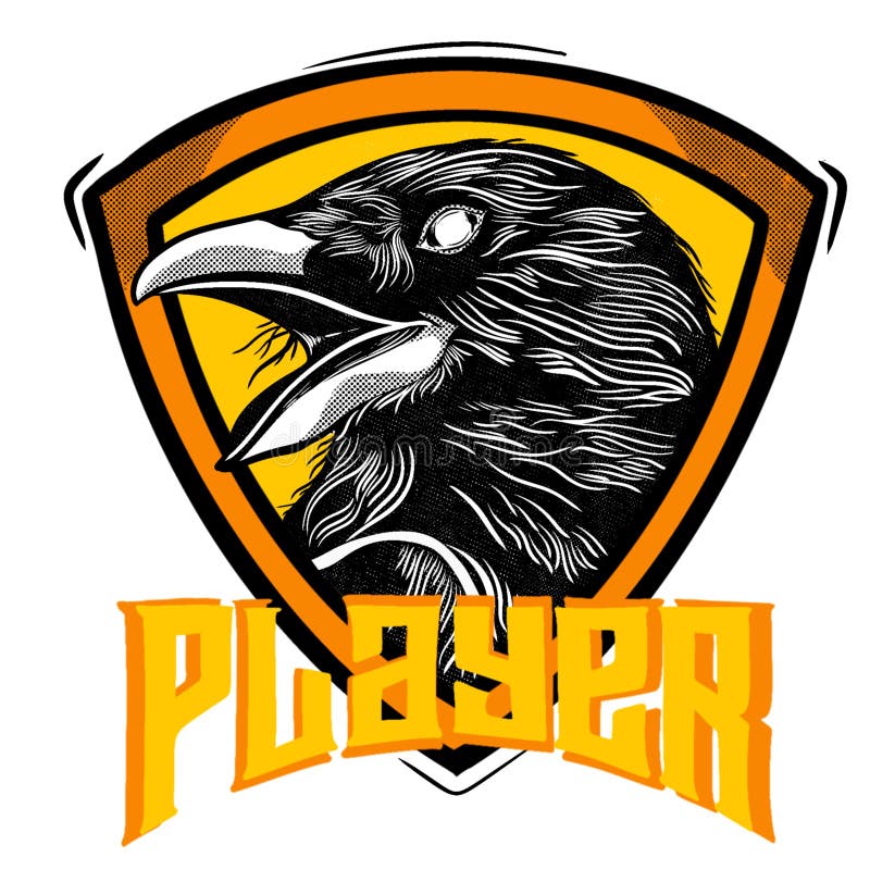 Illustration Crows Logodesign Stock Illustration - Illustration of ...