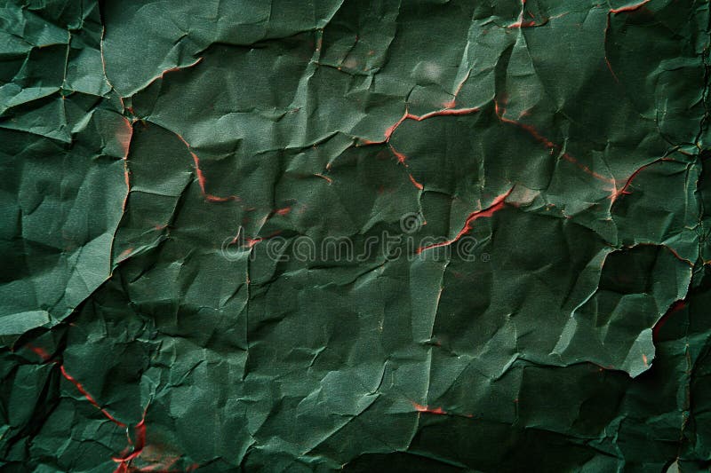 Crumpled Green Paper Texture, Abstract Background and Texture for ...