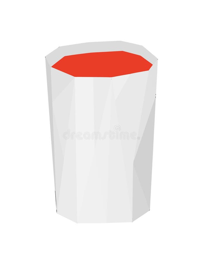Illustration of a Cup with Red Liquid Stock Image - Illustration of ...