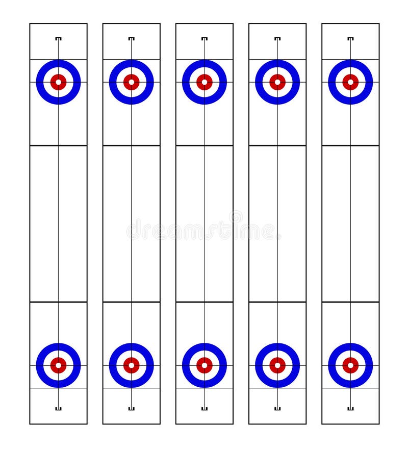 Illustration of Curling Stadium Top View Stock Vector - Illustration of ...