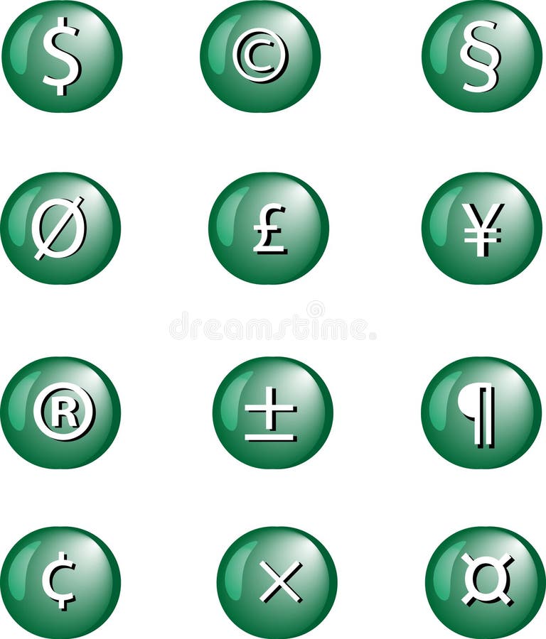 Illustration of Currency and Others Signs. Stock Vector - Illustration ...
