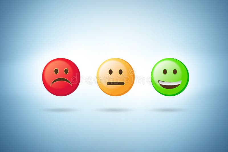 Illustration of Customer Feedback with Faces Stock Illustration ...