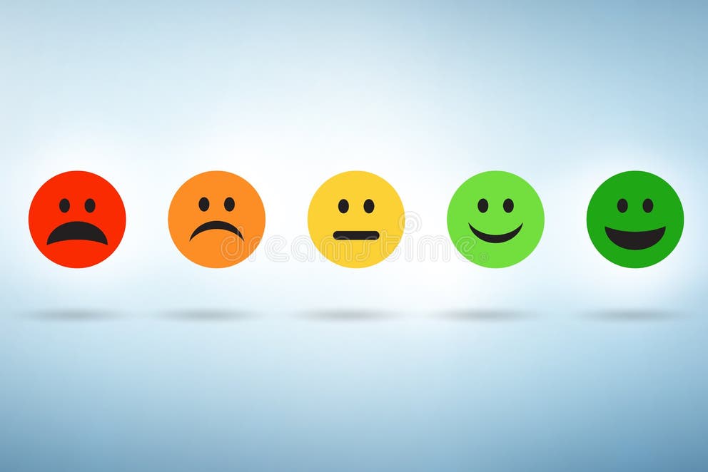 Illustration of Customer Feedback with Faces Stock Illustration ...