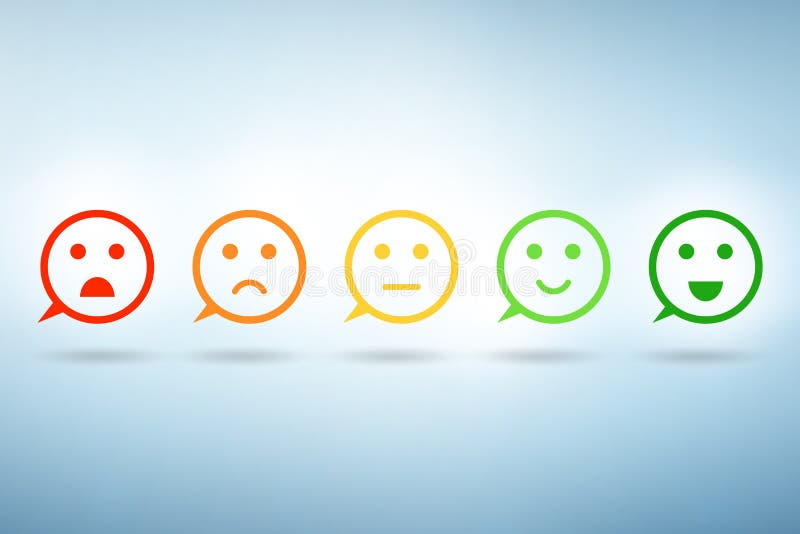 Illustration of Customer Feedback with Faces Stock Illustration ...