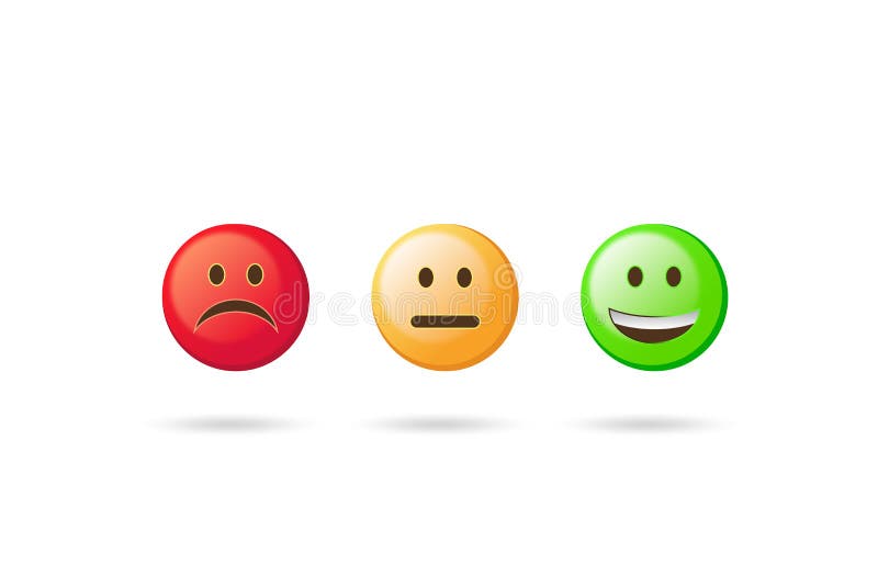 Illustration of Customer Feedback with Faces Stock Illustration ...