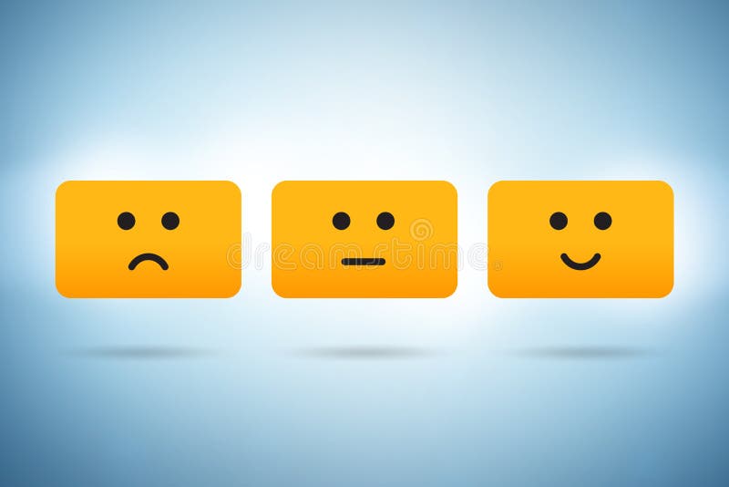 Illustration of Customer Feedback with Faces Stock Illustration ...