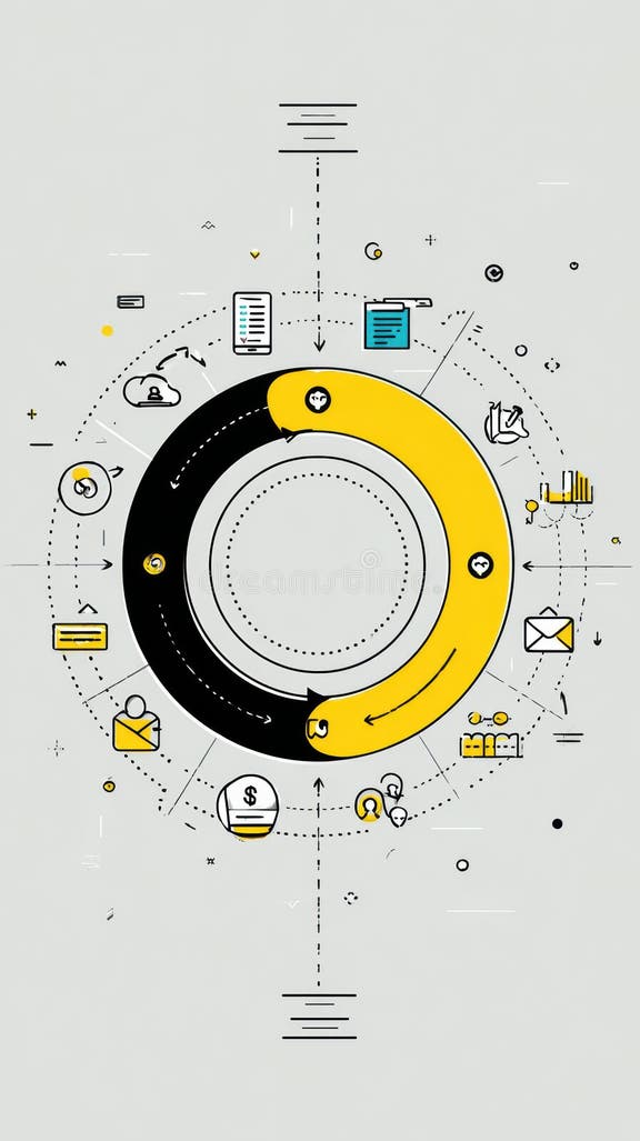 Illustration of Customer Feedback Loop with Circular Diagram and ...
