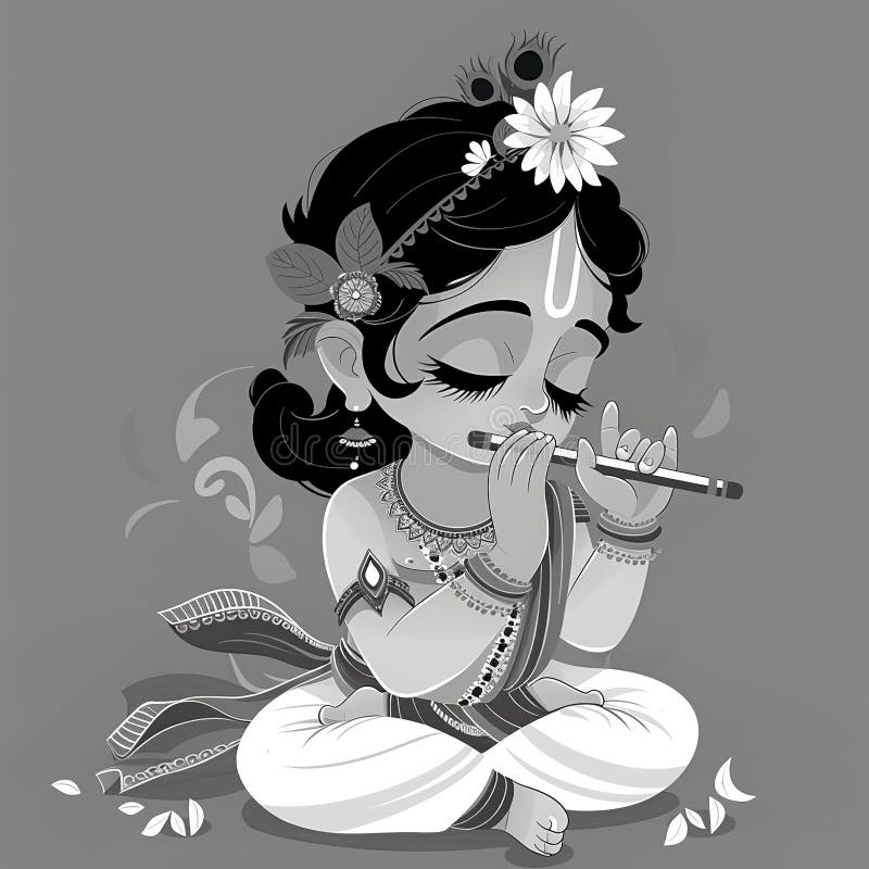 Adorable Krishna Stock Illustrations – 23 Adorable Krishna Stock ...