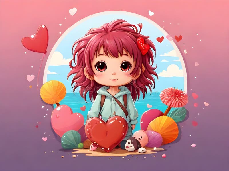 Cute adorable little girl stock illustration. Illustration of children ... Cute adorable little girl stock illustration. Illustration of children ...