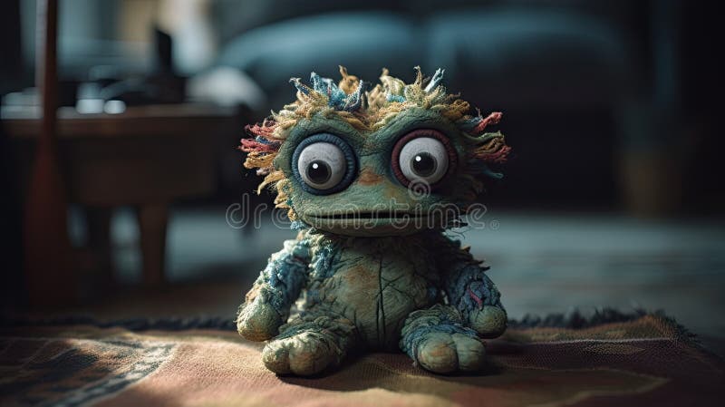 Illustration of Cute and Adorable Monster Mini Dolls Stock Illustration ...