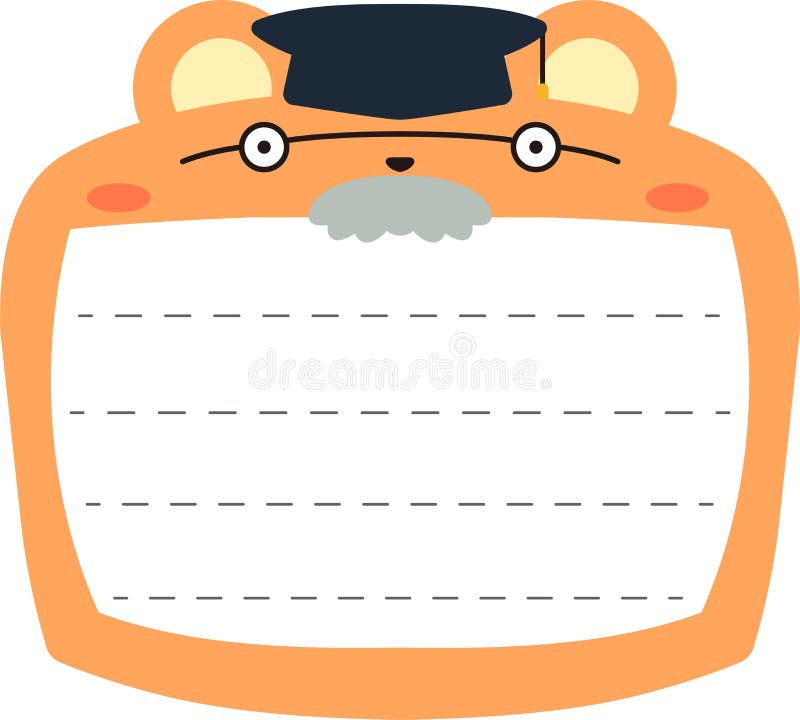 Cute Bear Noteboard Outline Stock Vector - Illustration of note, bear ...