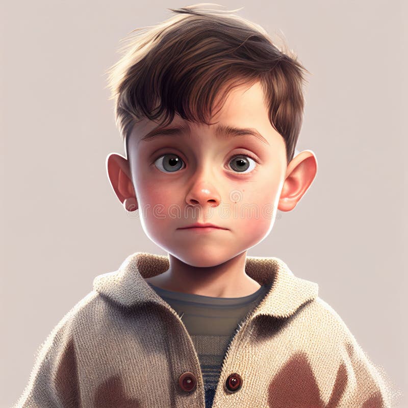 Illustration Cute Boy for Avatar Graphic on White Background Created ...