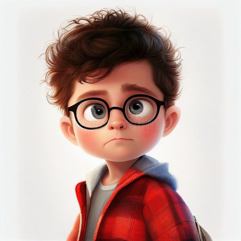 Illustration Cute Boy for Avatar Graphic on White Background Created ...