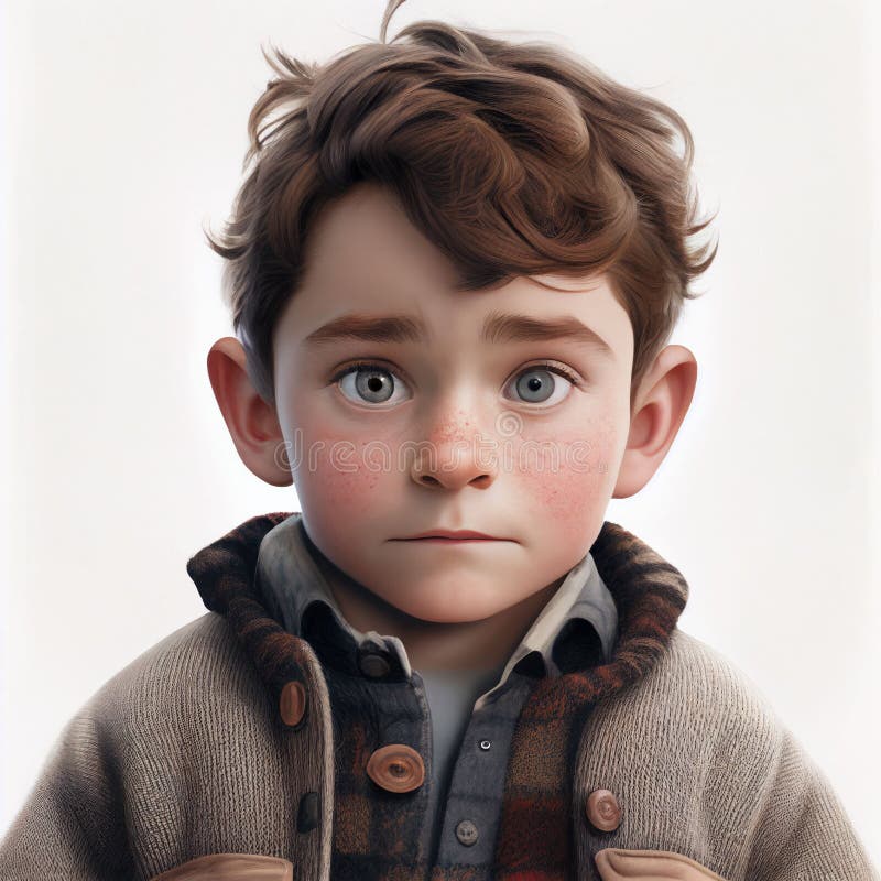 Illustration Cute Boy for Avatar Graphic on White Background Created ...