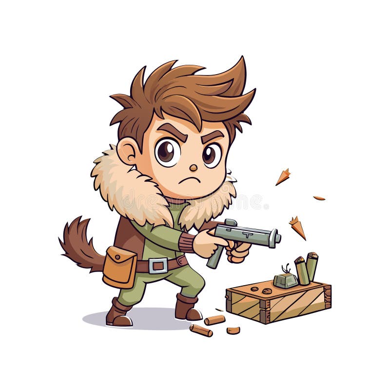 Cute Boy Carpentry Illustration Stock Illustration - Illustration of ...