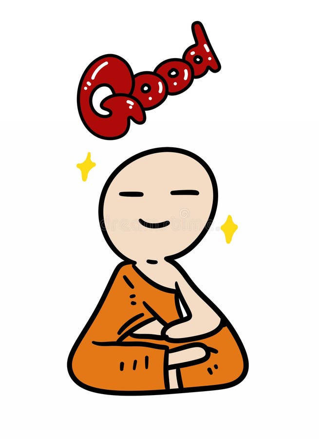 Illustration of Cute Cartoon Bald Monkey Stock Illustration ...