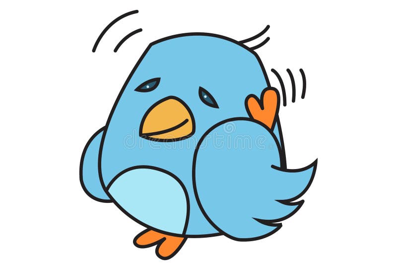 Cartoon Sad Blue Bird Stock Illustrations – 226 Cartoon Sad Blue Bird ...