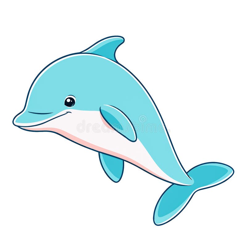 Chibi Dolphin Clipart Illustration Stock Image - Illustration of chibi ...