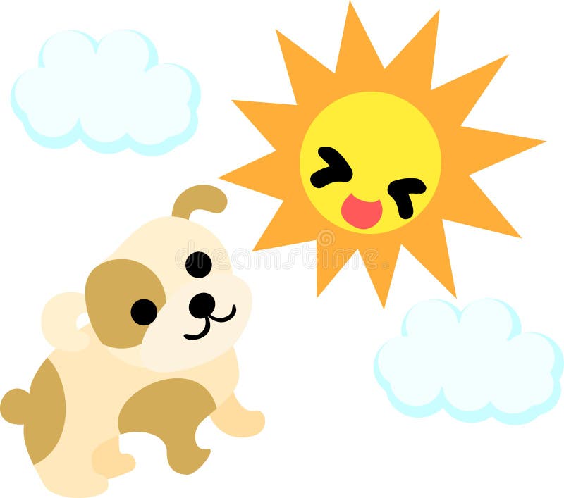 The Illustration of Cute Dog Stock Vector - Illustration of pretty ...