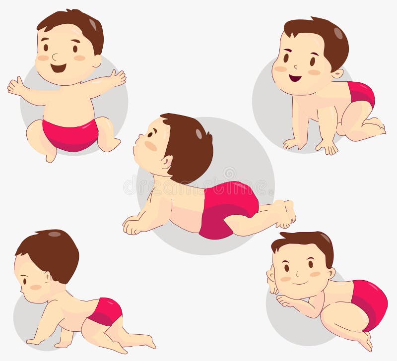Illustration of Cute Element Baby Collection Stock Illustration ...
