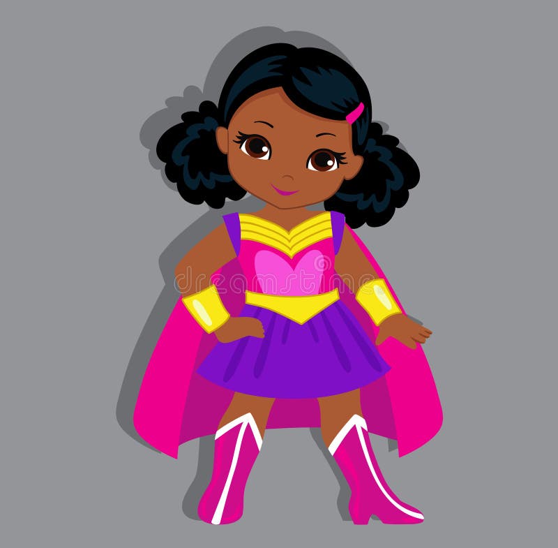 African American Superhero Girl Stock Illustrations – 195 African ...
