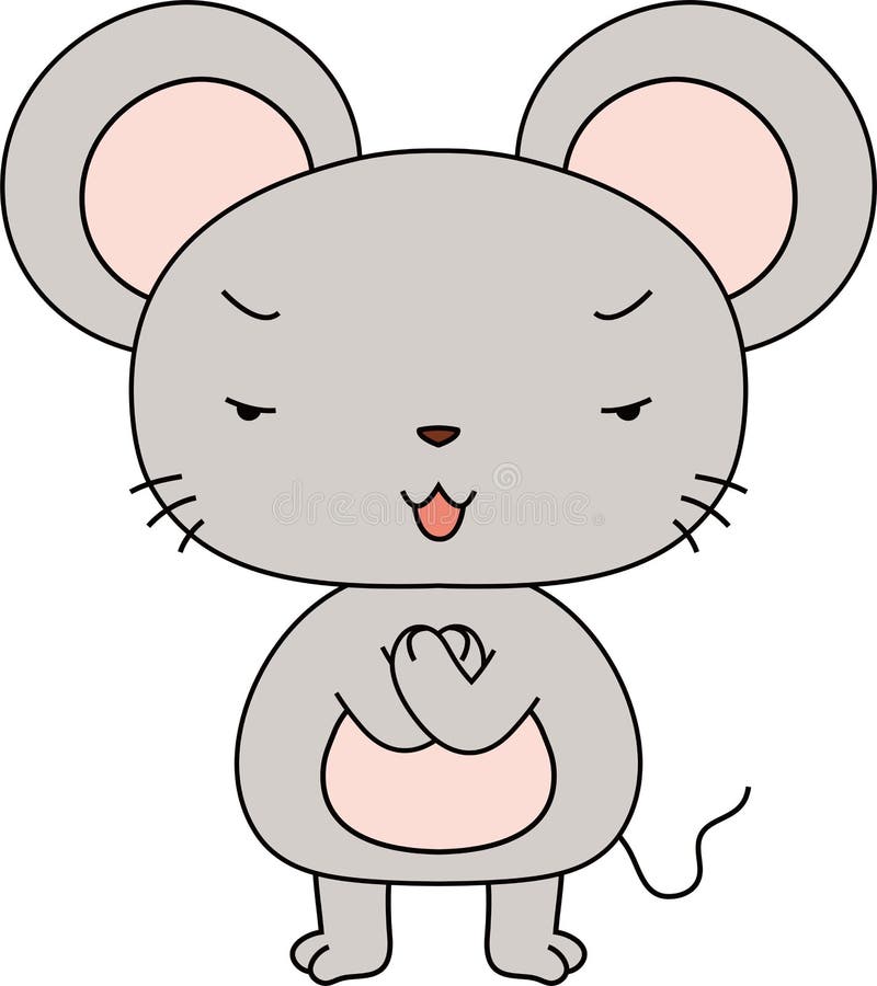 Cute Mouse Mascot Character Stock Vector - Illustration of mouse ...