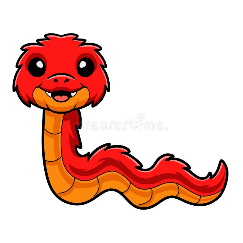 Cute Spiny Bush Viper Cartoon Stock Illustration - Illustration of ...