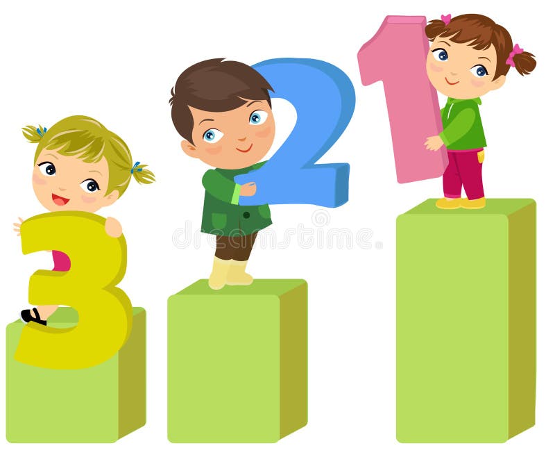 Happy three kids stock vector. Illustration of children - 48730873