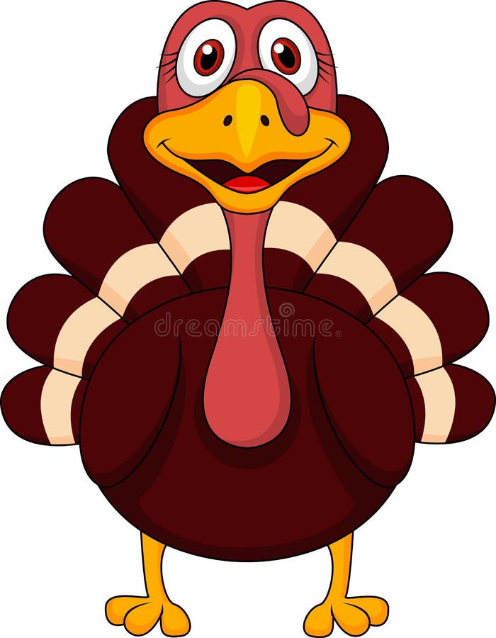 Cute Turkey Farm Animal Vector Stock Vector - Illustration of isolated ...