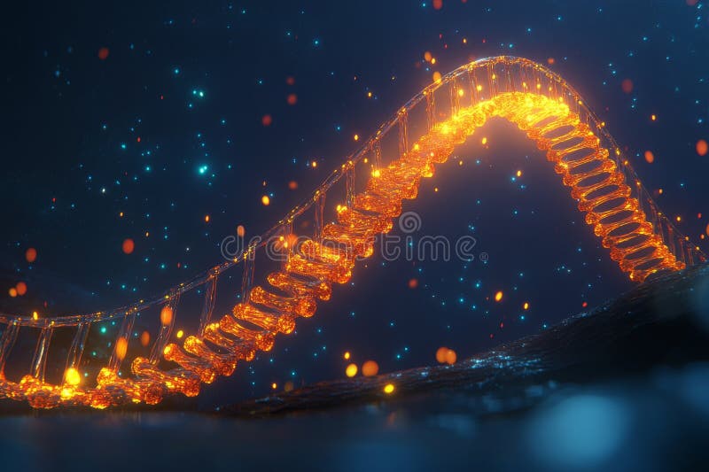Illustration of Cutting-Edge Gene Editing Technology Featuring DNA ...