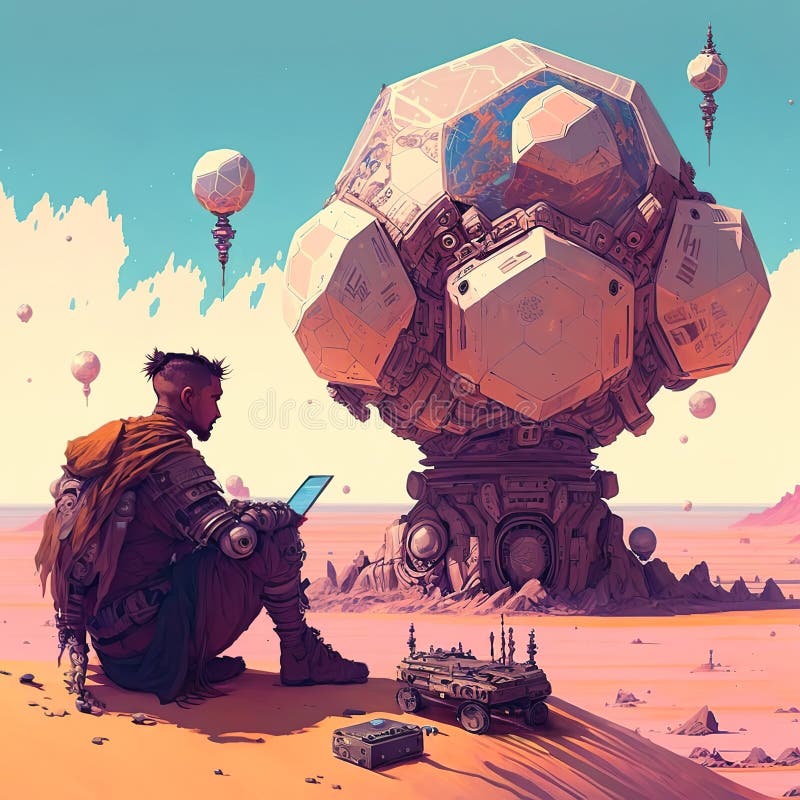 Legendary Secret Technologies of the Future Stock Illustration ...