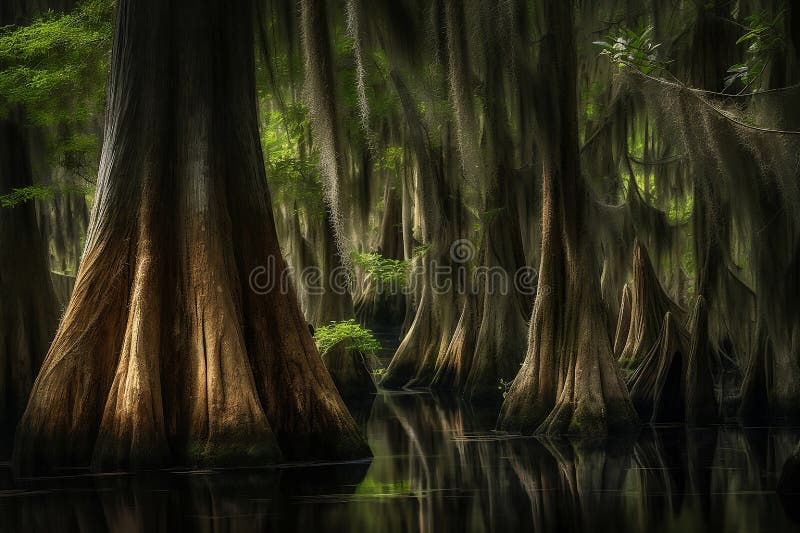 Swamp Cypress Trees Stock Illustrations – 65 Swamp Cypress Trees Stock ...