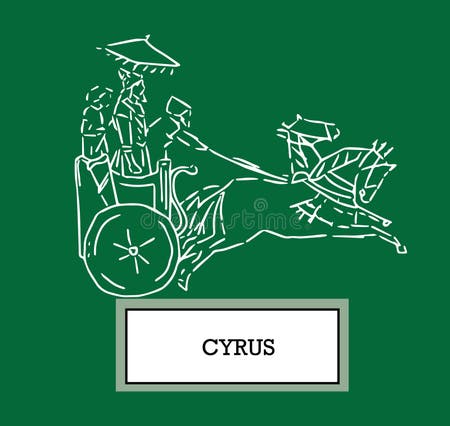 Illustration of Cyrus stock vector. Illustration of black - 81260009