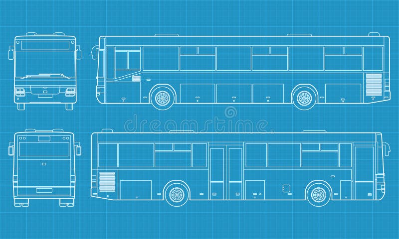 Schéma - bus illustration de vecteur. Illustration du découpage - 718803