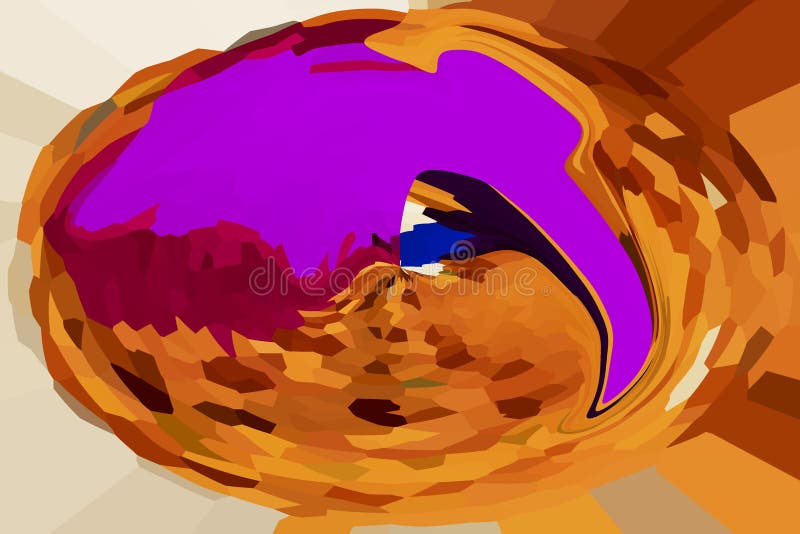 Inside an Iron Atom Abstract Design Stock Illustration - Illustration ...