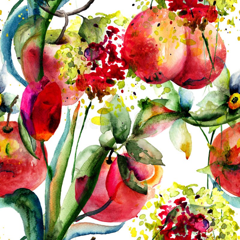 Illustration D'aquarelle Des Fruits Illustration Stock - Illustration ...