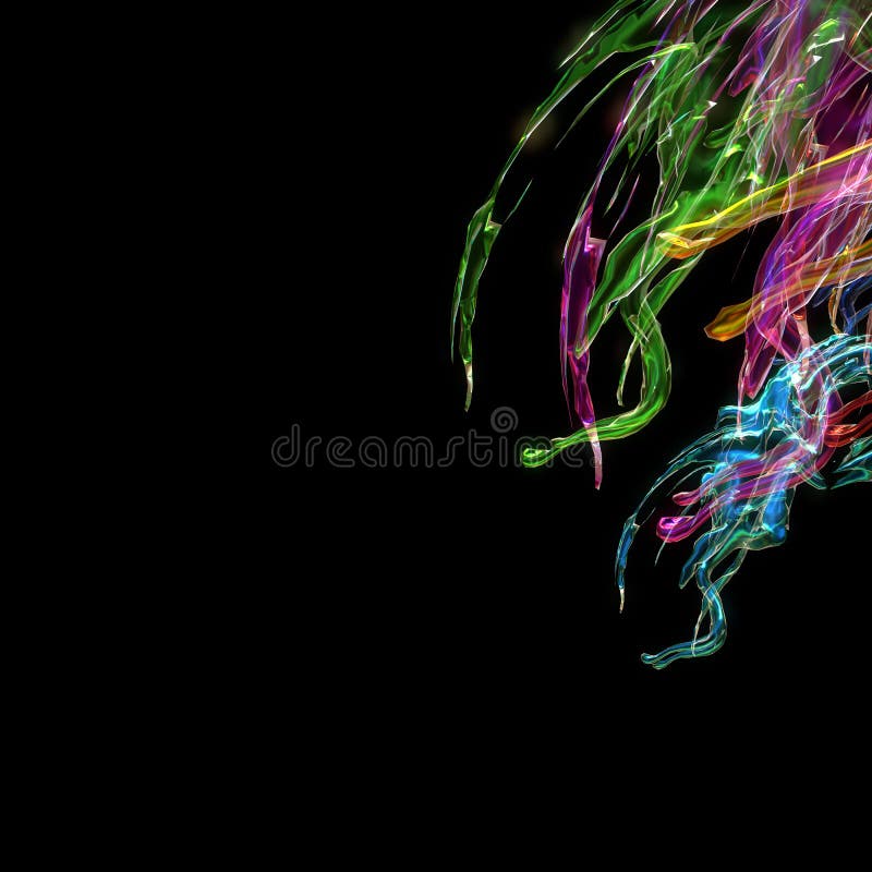 Illustration 3d D'effet Visuel Illustration Stock - Illustration du ...