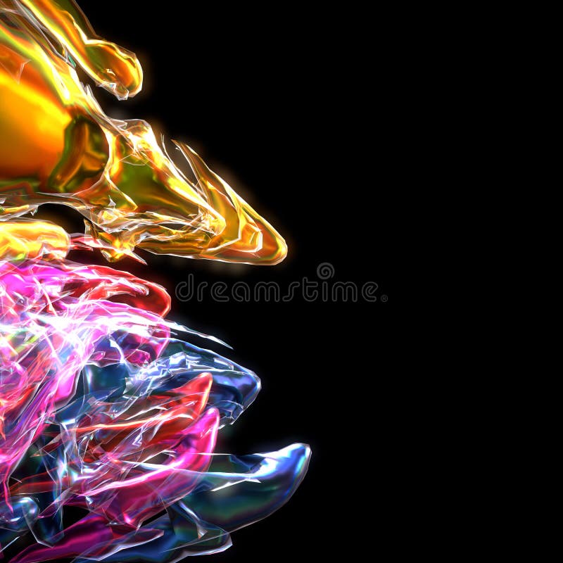 Illustration 3d D'effet Visuel Illustration Stock - Illustration du ...